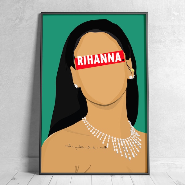 Rihanna Wall Art - Etsy