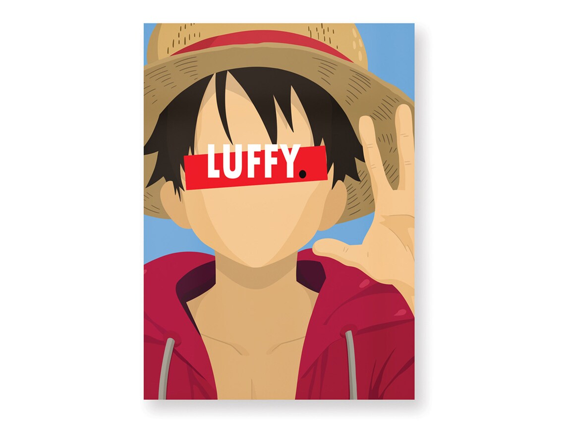 Affiche MONKEY D. LUFFY minimaliste Décoration / Affiche / - Etsy France