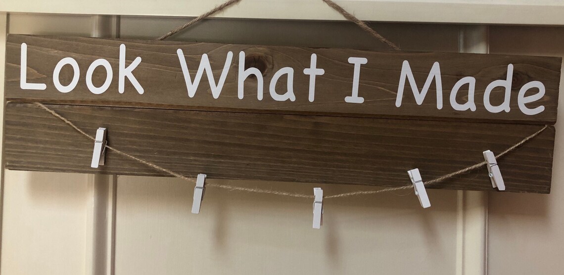 Look What I Made Sign - Look What We Made - Can Be Personalized to Say ...