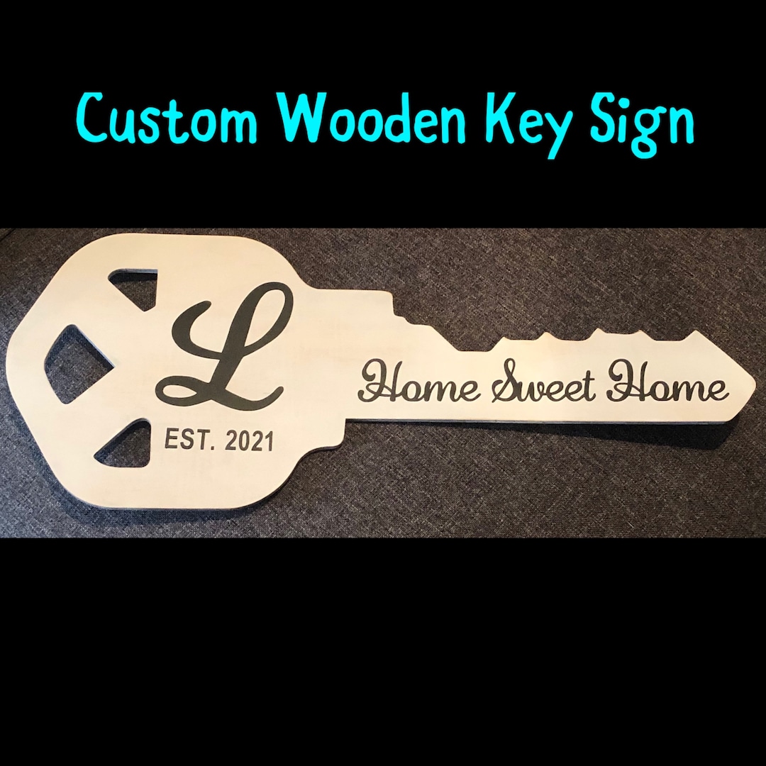Our First Home Key - Key - Realtor Sign - Closing Gift - Housewarming ...