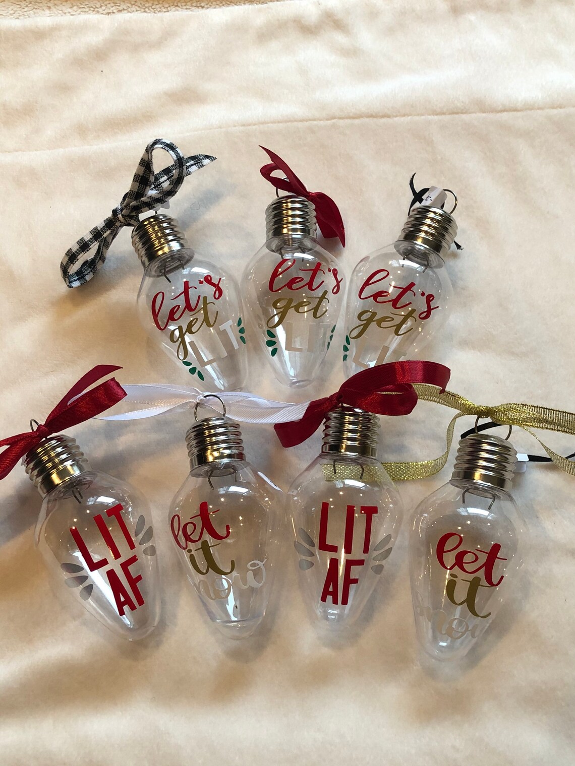 Custom Ornaments Handmade Ornaments Light Bulbs Wooden - Etsy