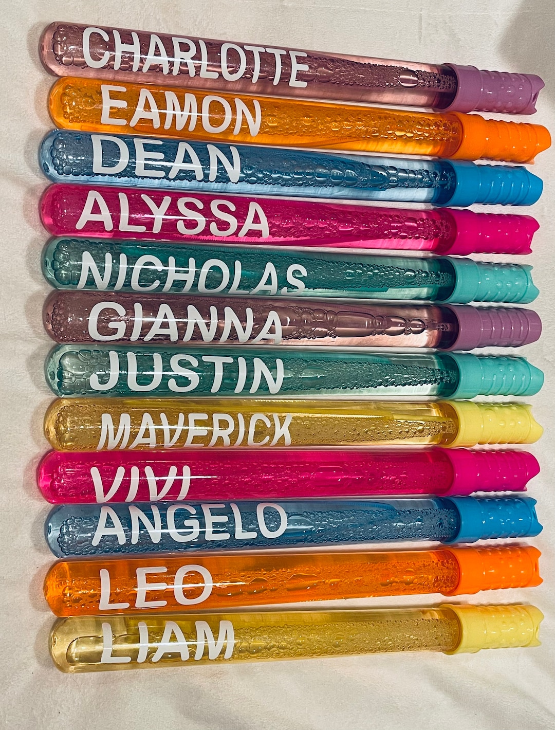 Personalized Bubble Wands - Bubble Stick - Party Favors - Bubbles W ...