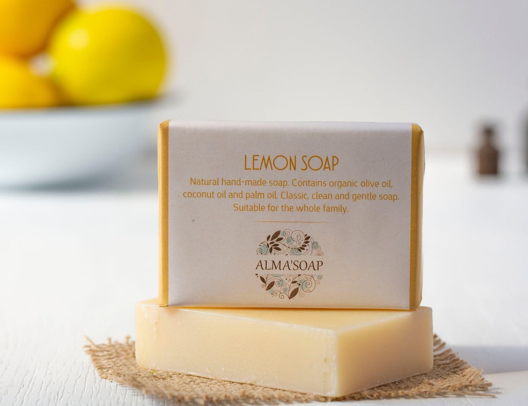 Organic Lemon Soap Bar - Etsy