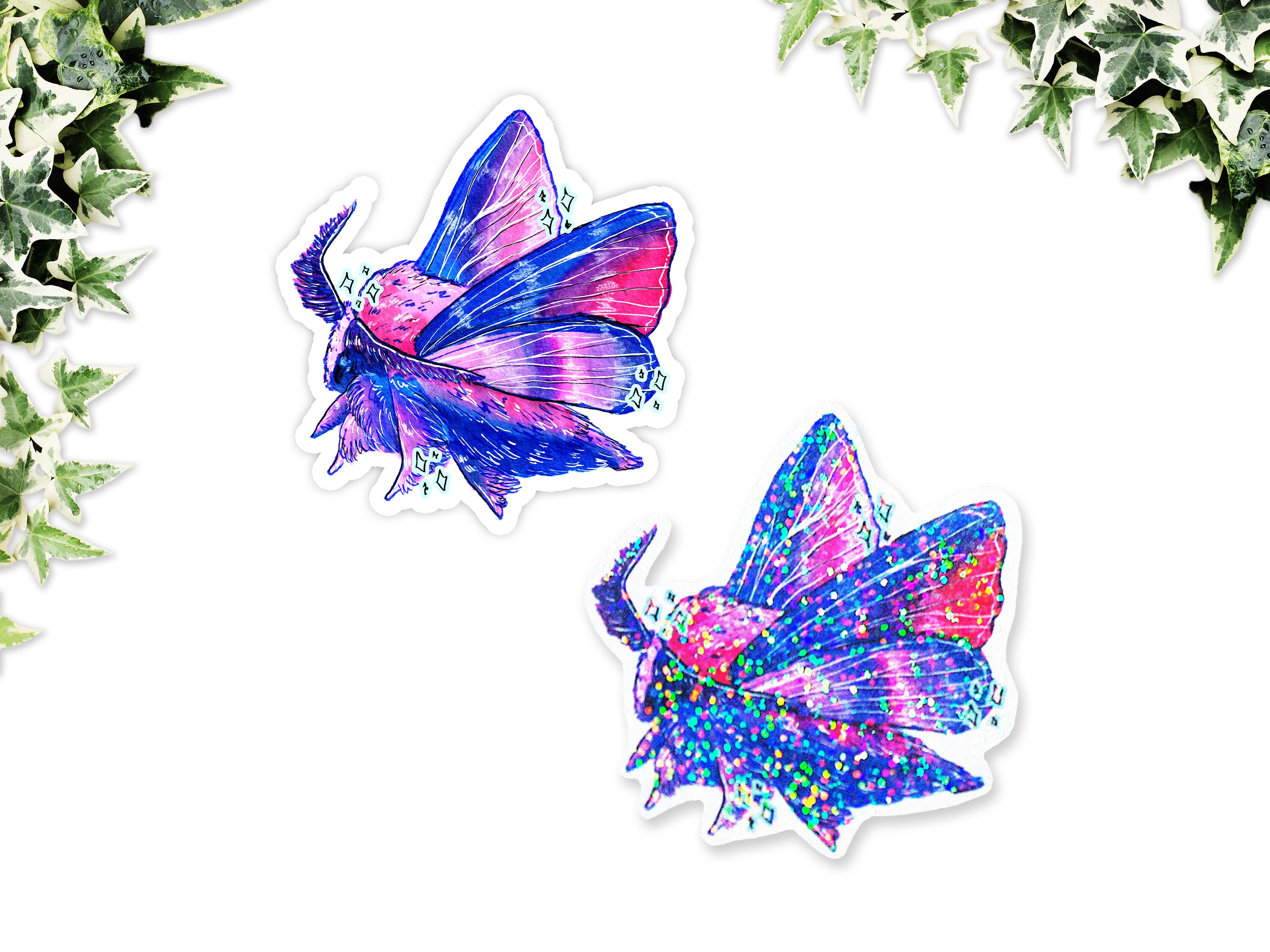 Moths for Pride Set of Seven 7 LGBTQIA Pride Flag Themed | Etsy