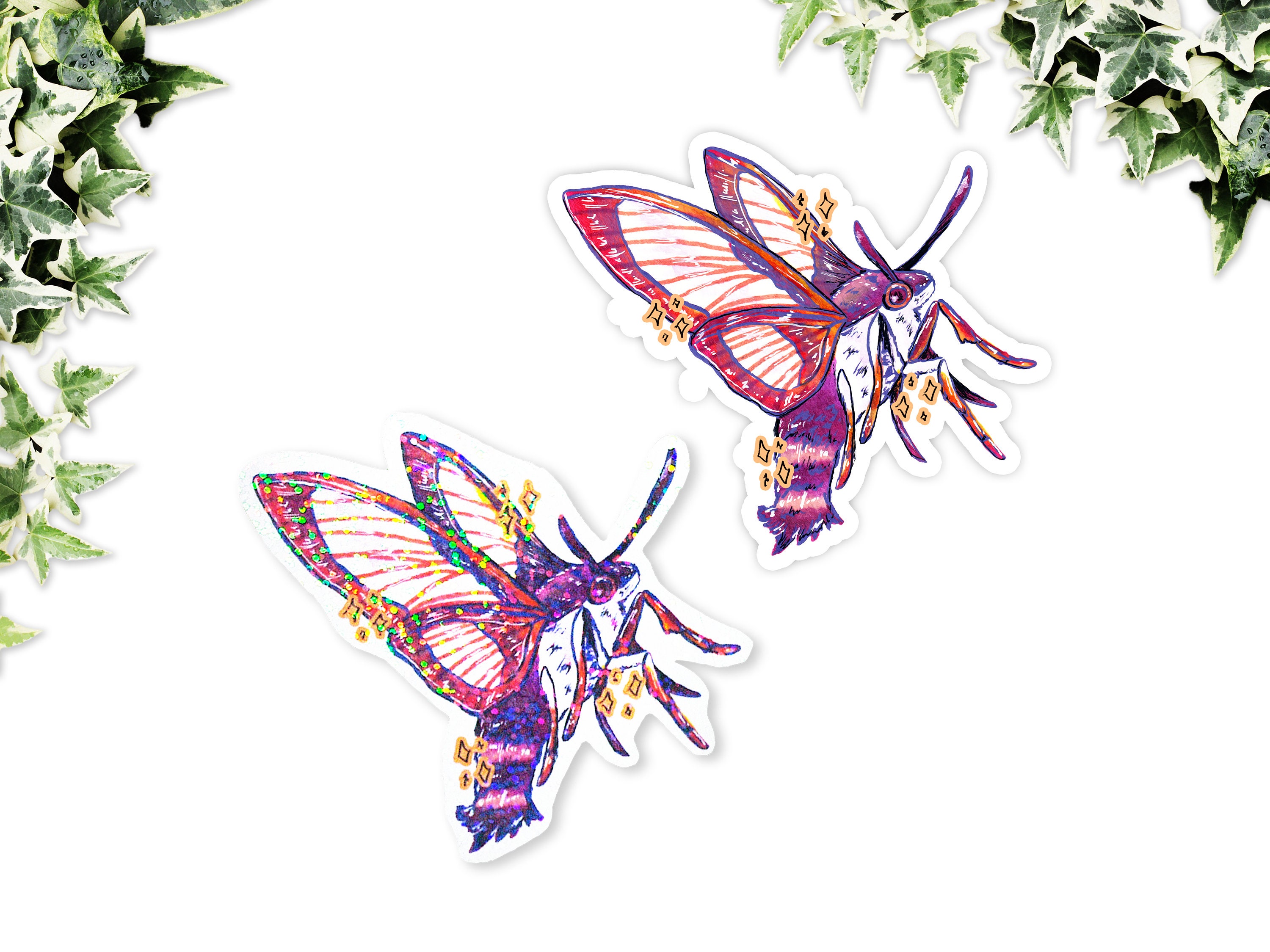 Moths for Pride Set of Seven 7 LGBTQIA Pride Flag Themed | Etsy