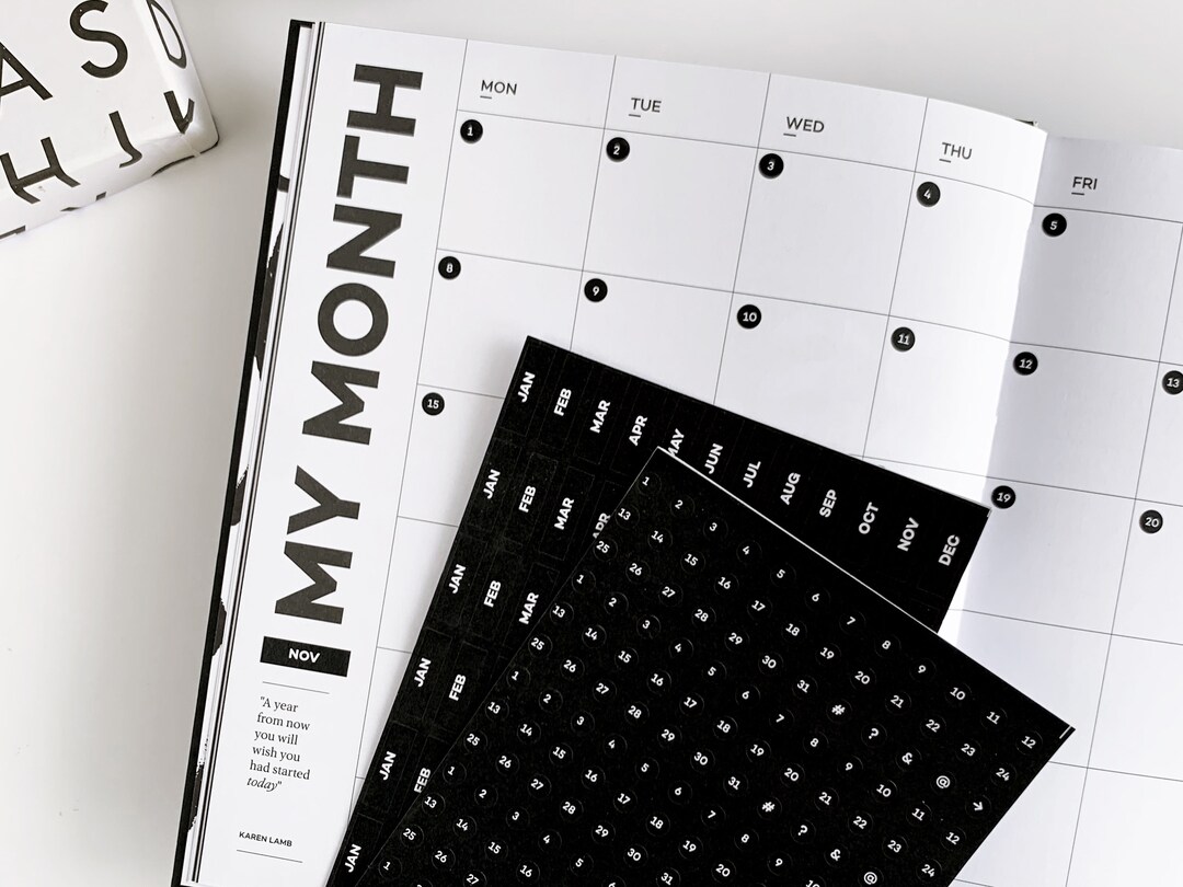 Undated Diary Sticker Pack, Stickers for Undated Diary, Planner or ...