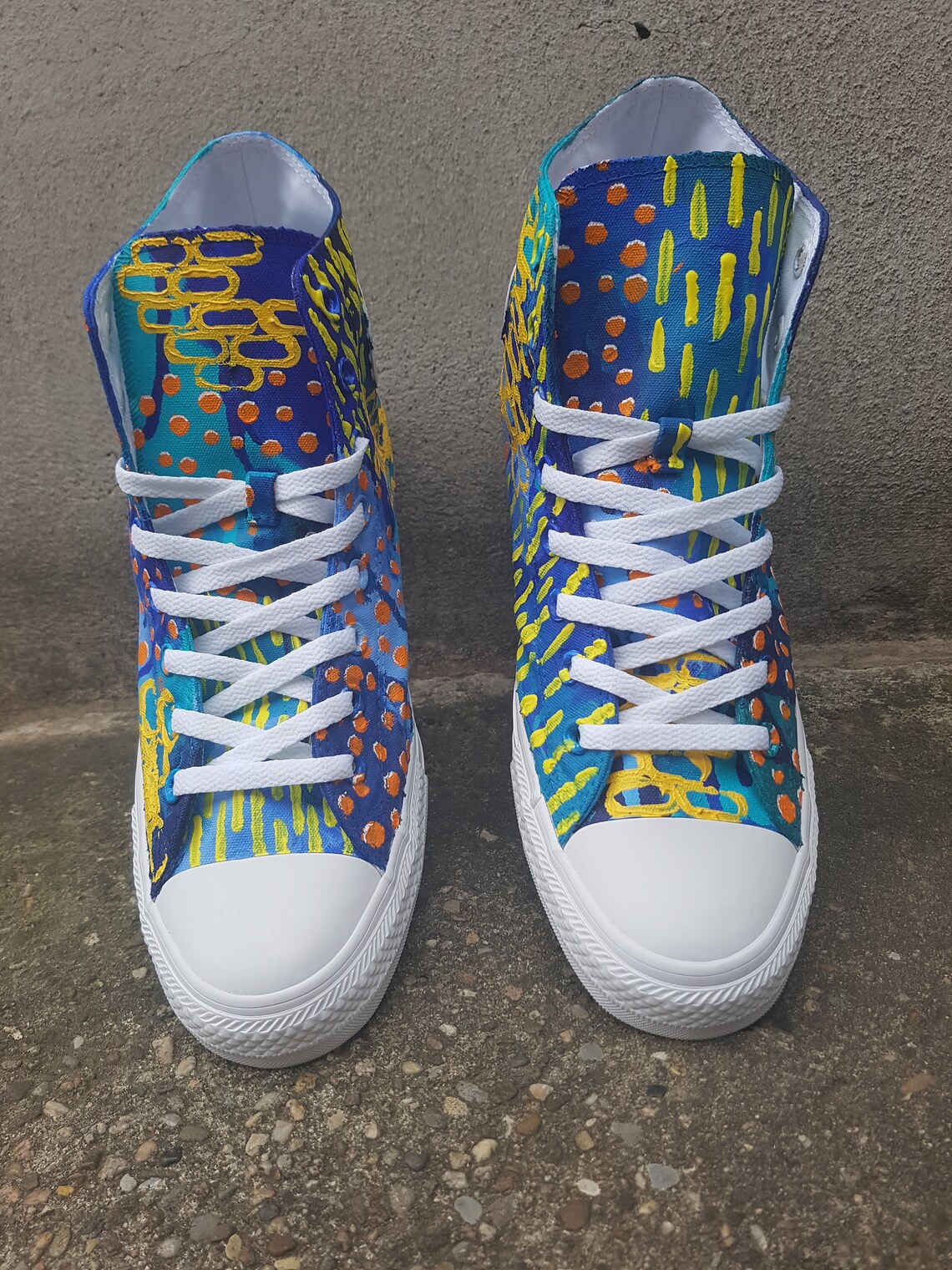 Custom Chucks Converse Allstar Sneaker Handpainted Coloured | Etsy