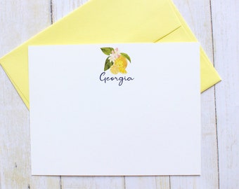 Lemon Note Cards | Etsy