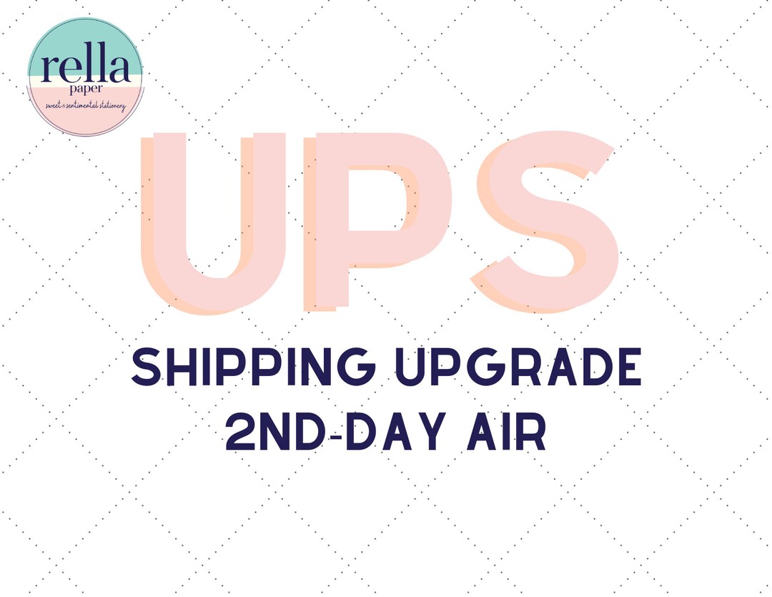 Rella Paper Custom Shipping Upgrade - Etsy