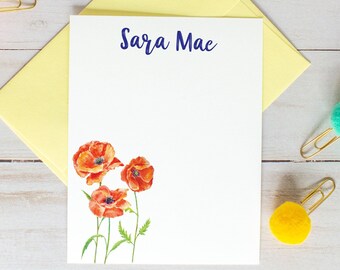 Personalized Note Cards for Her Flat Note Card Set Script - Etsy