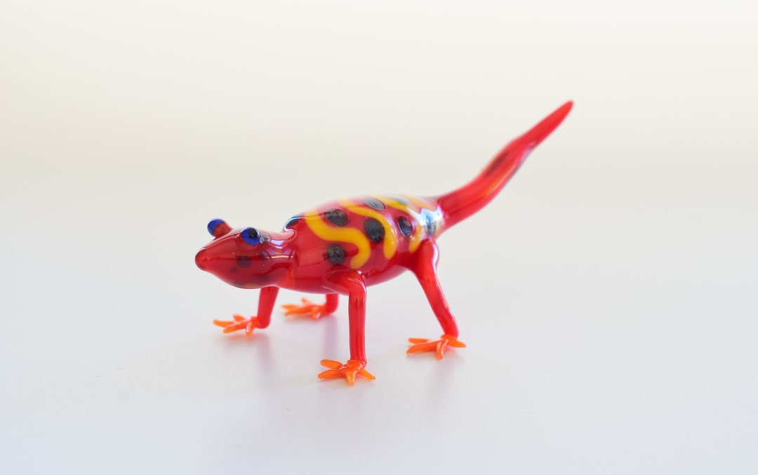 Glass Lizard, Lampwork Lizard, Murano Glass Gecko, Lizard Ornament ...