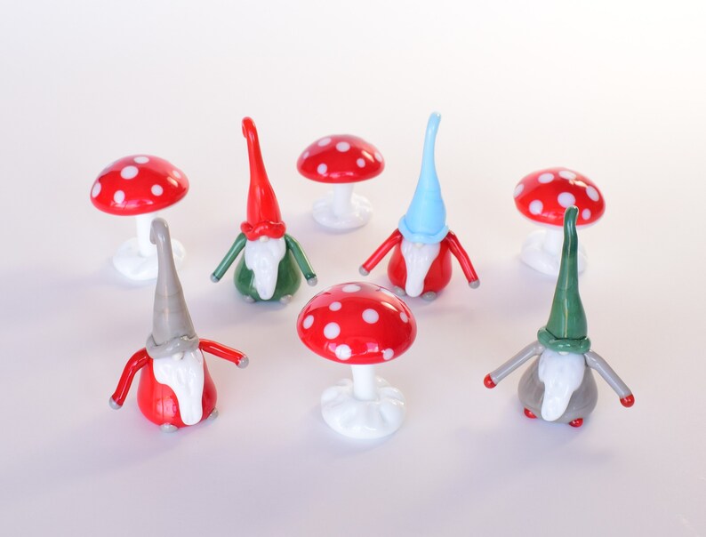 Glass Gnome Lampwork Scandinavian Gnome Glass Tomtefairy - Etsy