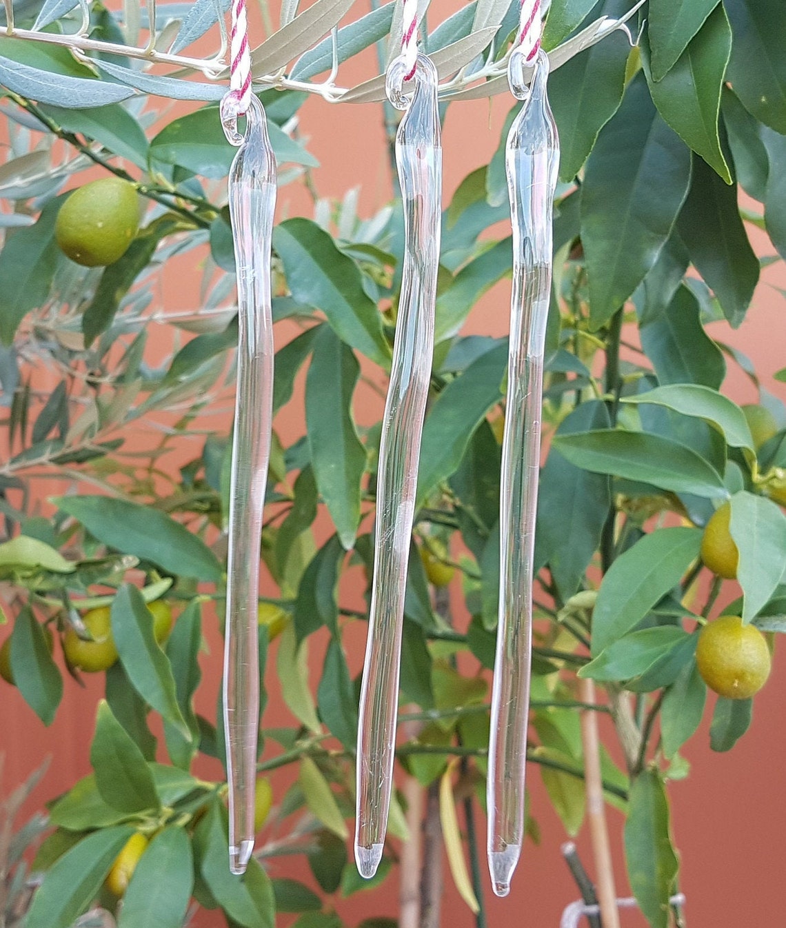 Handmade Glass Icicles Christmas Tree Glass Icicles - Etsy
