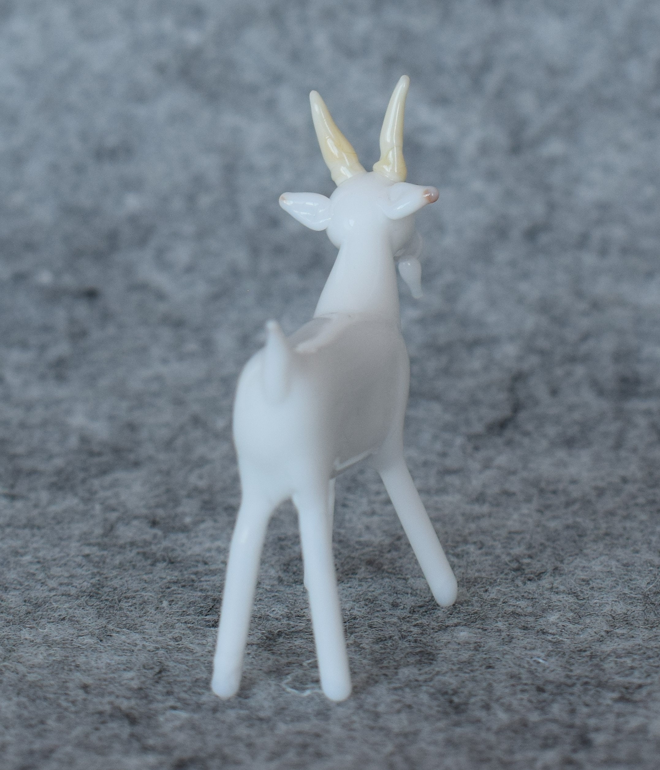 Glass White Goat Figurine Lampwork Goat Blown Glass Goat - Etsy
