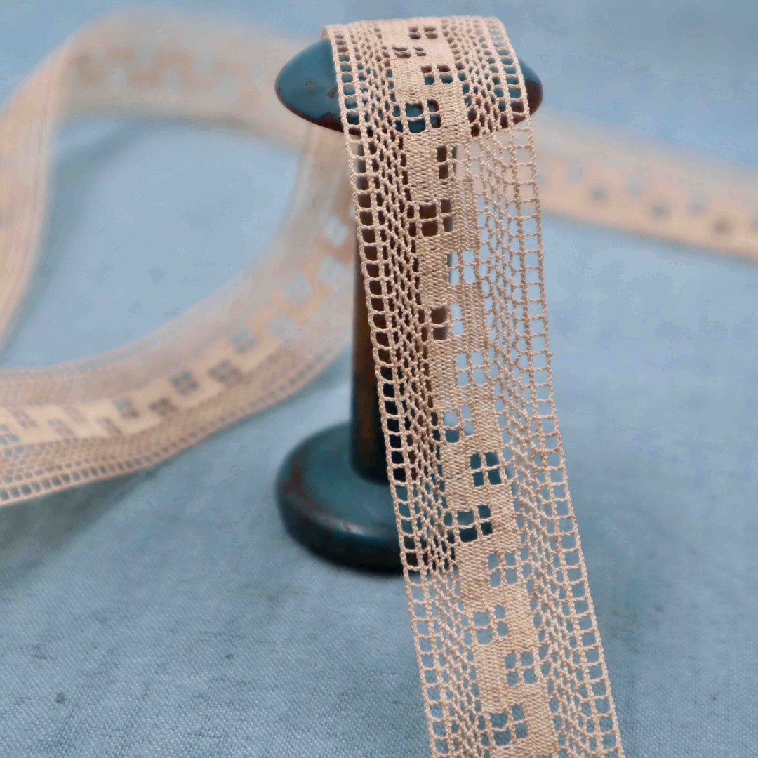 Cotton Lace Trim Antique Bobbin Lace Sewing Dressmaking Insertion ...