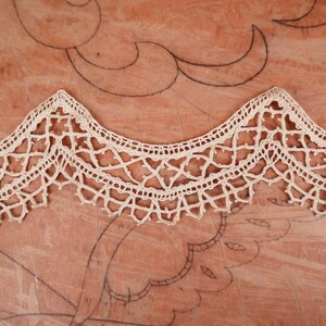 Square Table Cloth Edge Handmade Bobbin Lace Linen Antique French Table ...
