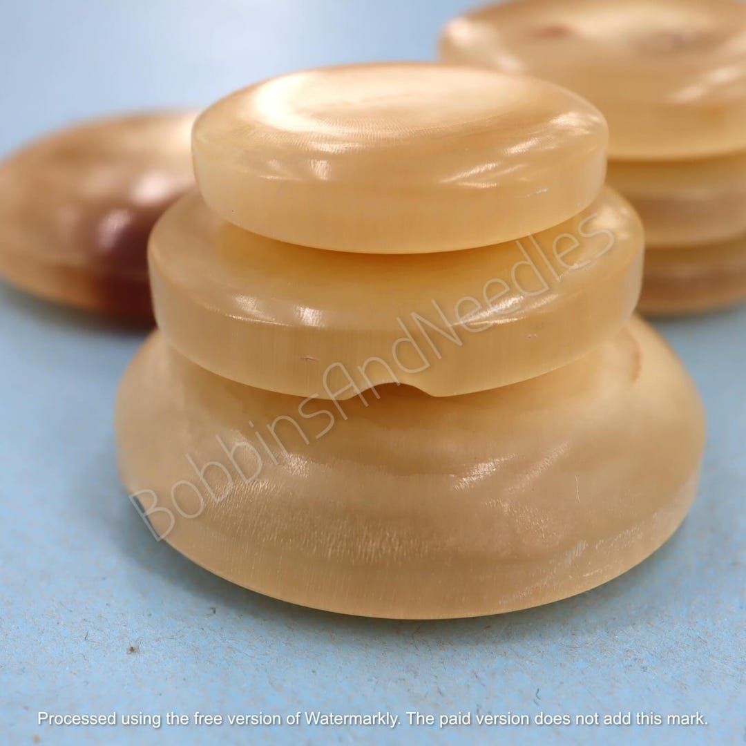 Vintage Mock Horn Galalith Buttons: Caramel Amber Tones, Set of 7 - Etsy