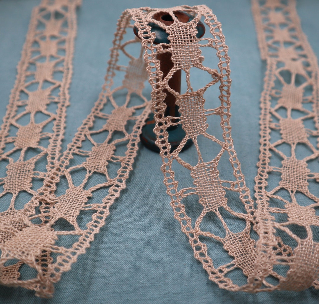 Bobbin Lace Trim Handmade Linen Lace Antique French Bridal Lace Trim ...