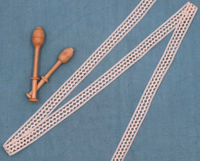 Antique French Bobbin Lace Trim: Ivory Cotton Insertion Lace, 3m - Etsy