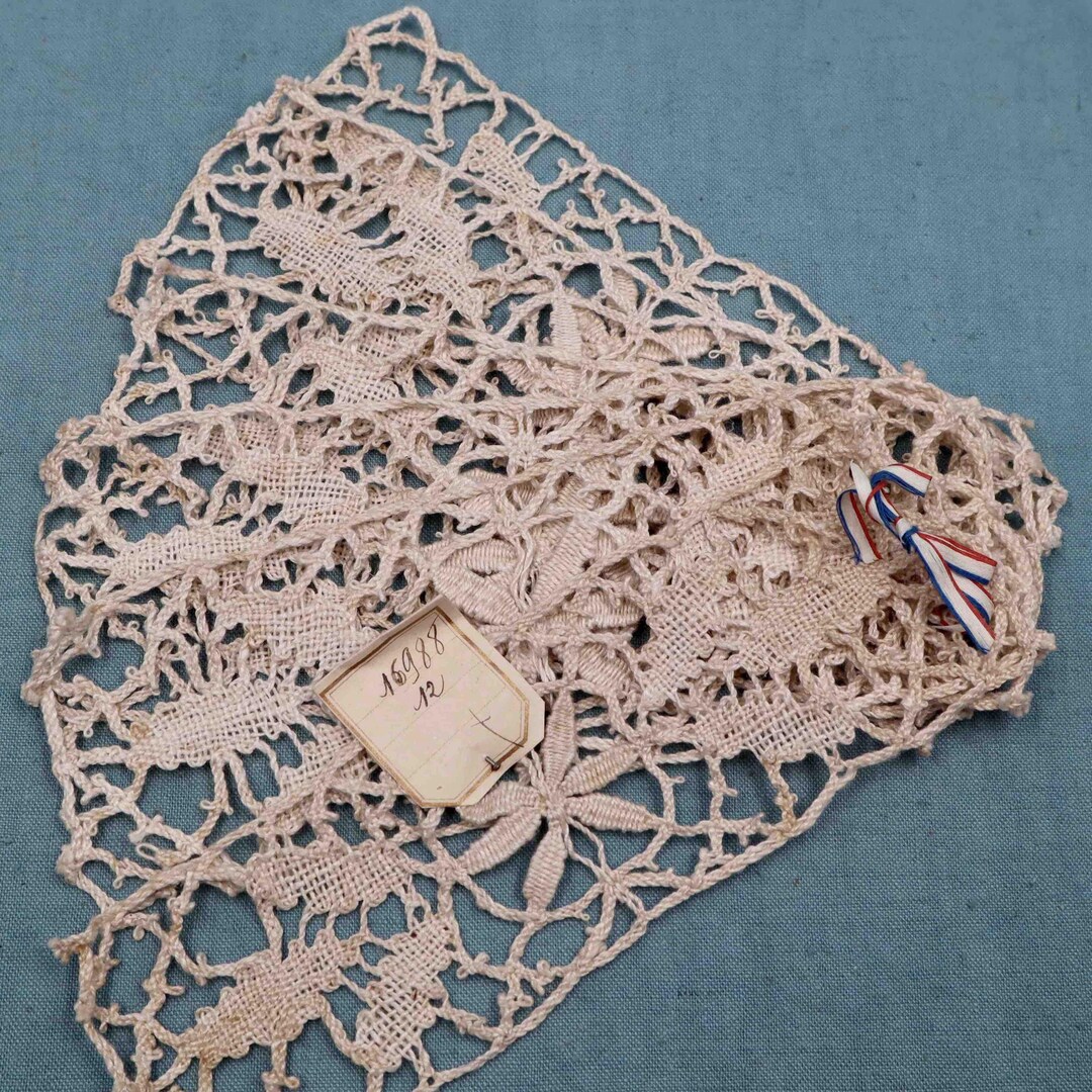 Lace Insert French Handmade Lace Rectangular Antique Bobbin Lace Panel ...