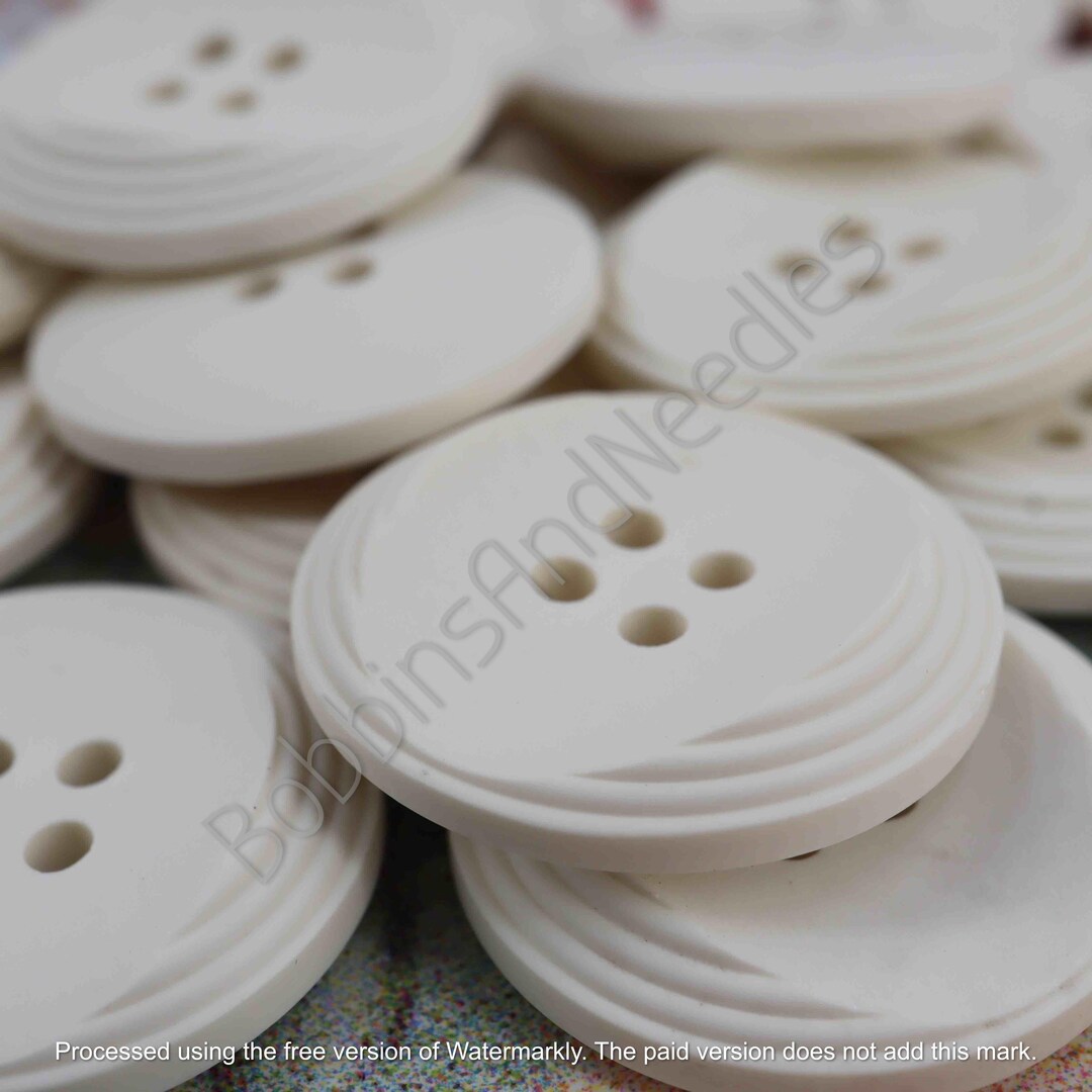 Vintage Cream Galalith Buttons: Layered Edge, 22mm (set of 10) - Etsy