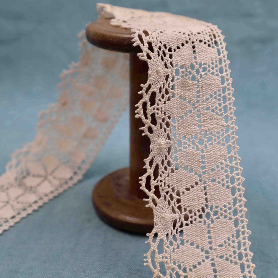 Cotton Lace Trim Antique Bobbin Lace Sewing Costume Design Supplies ...
