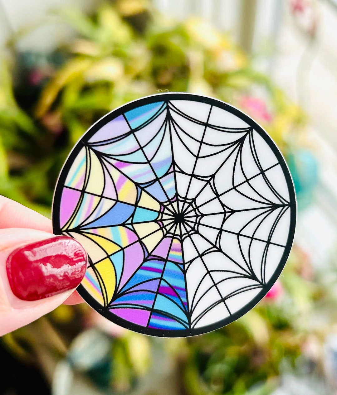 Wednesday Window Sticker, Web Sticker, Wednesday Addams, Waterproof ...