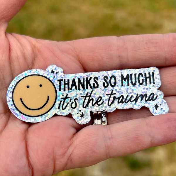 Funny Trauma Sticker - Etsy