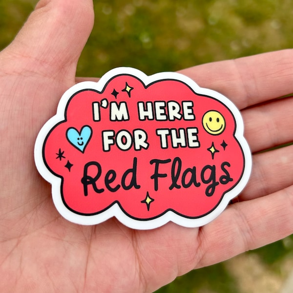 Funny Red Flags - Etsy