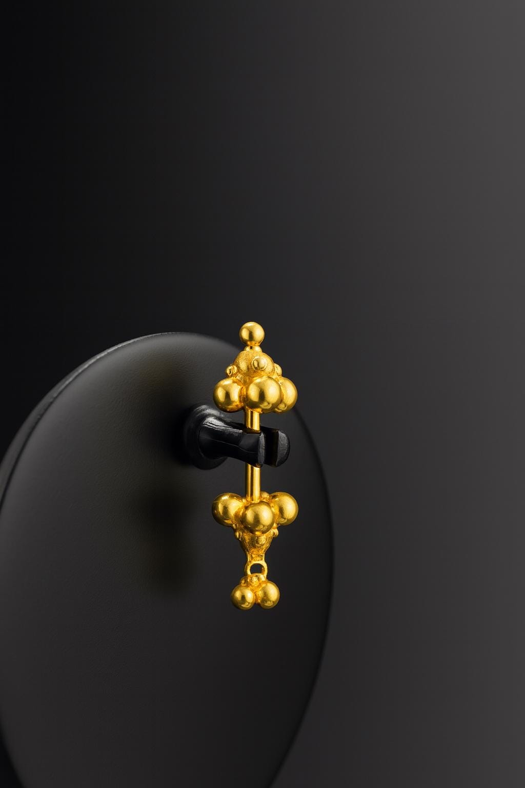 Dangling Karnataka Bugudi Piercing 18k Gold - Etsy