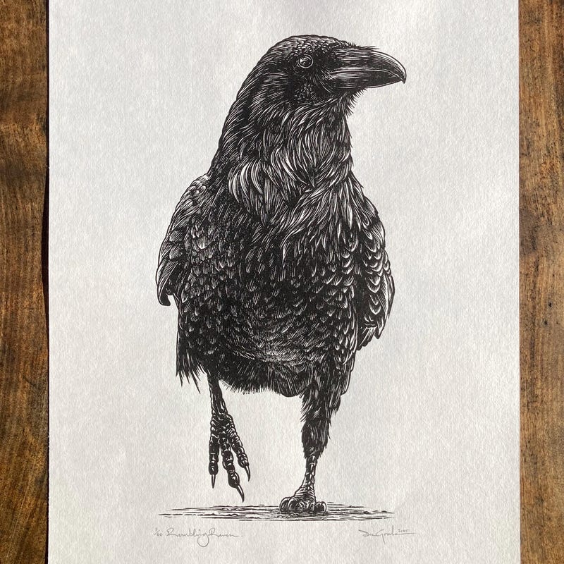 Signed Numbered Woodcut - Etsy UK