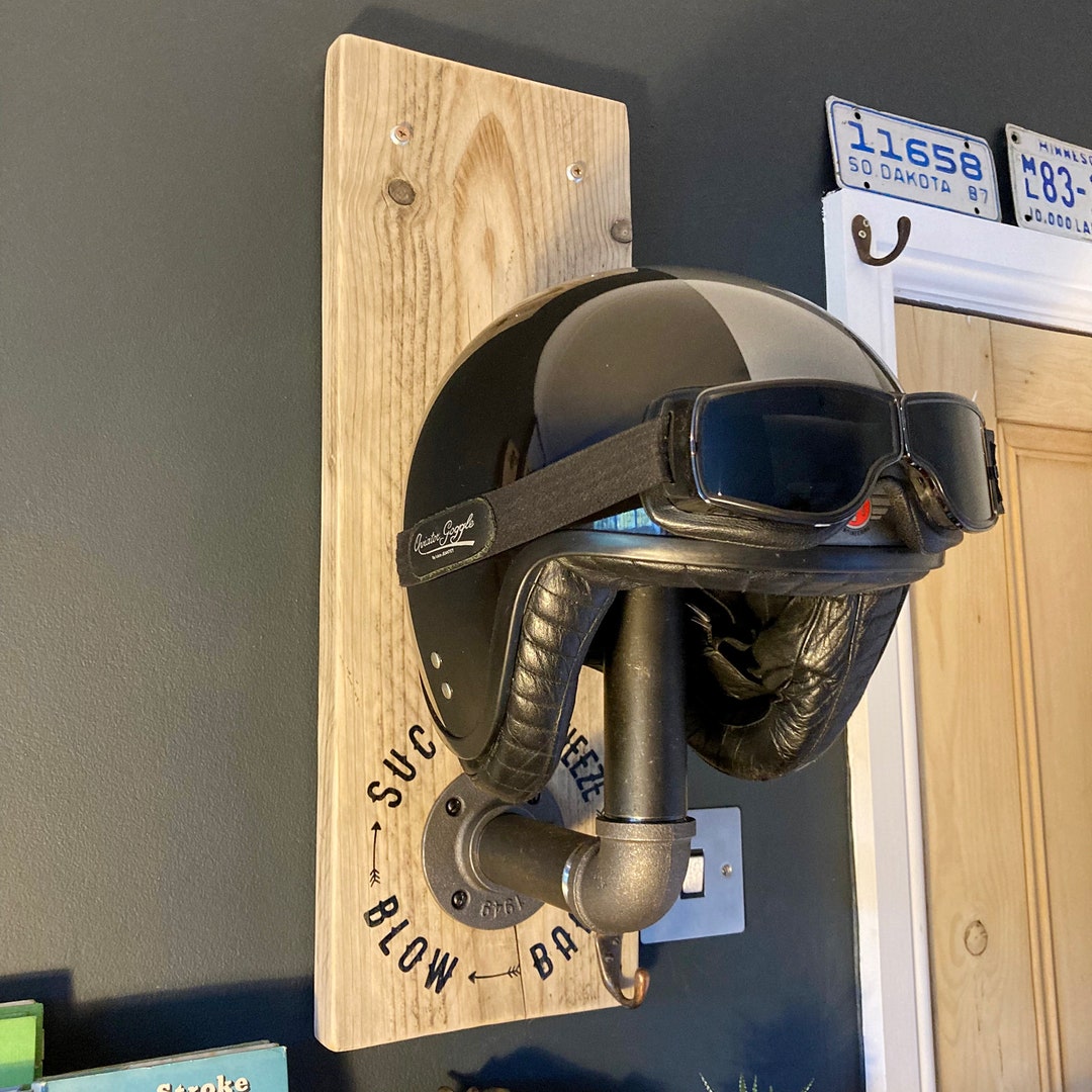 Motorbike Motorcycle Helmet Storage Rack 1 Motorbike Helmet Etsy