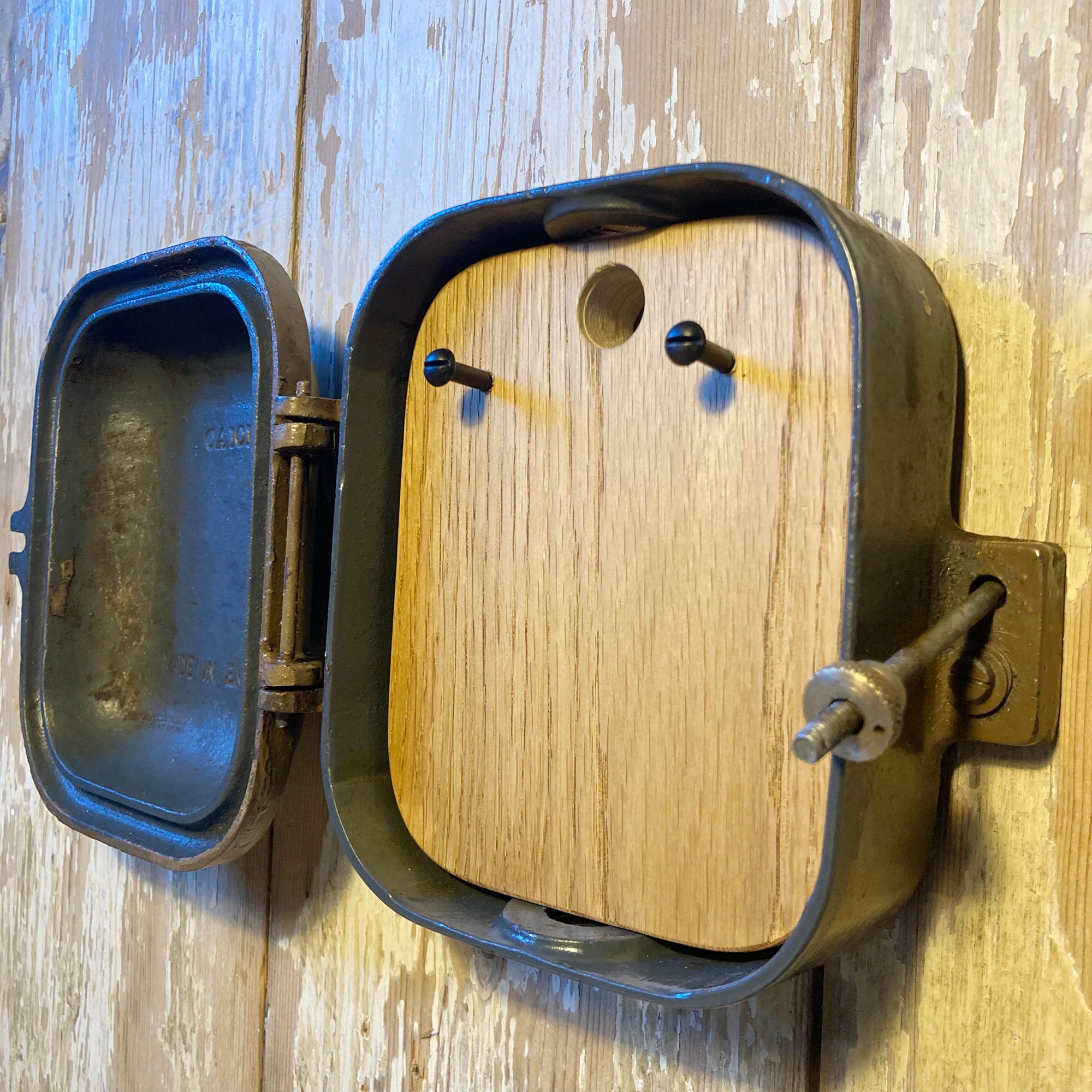 Cast Iron Key Safe Storage Box. Converted From an Antique 1940's ...