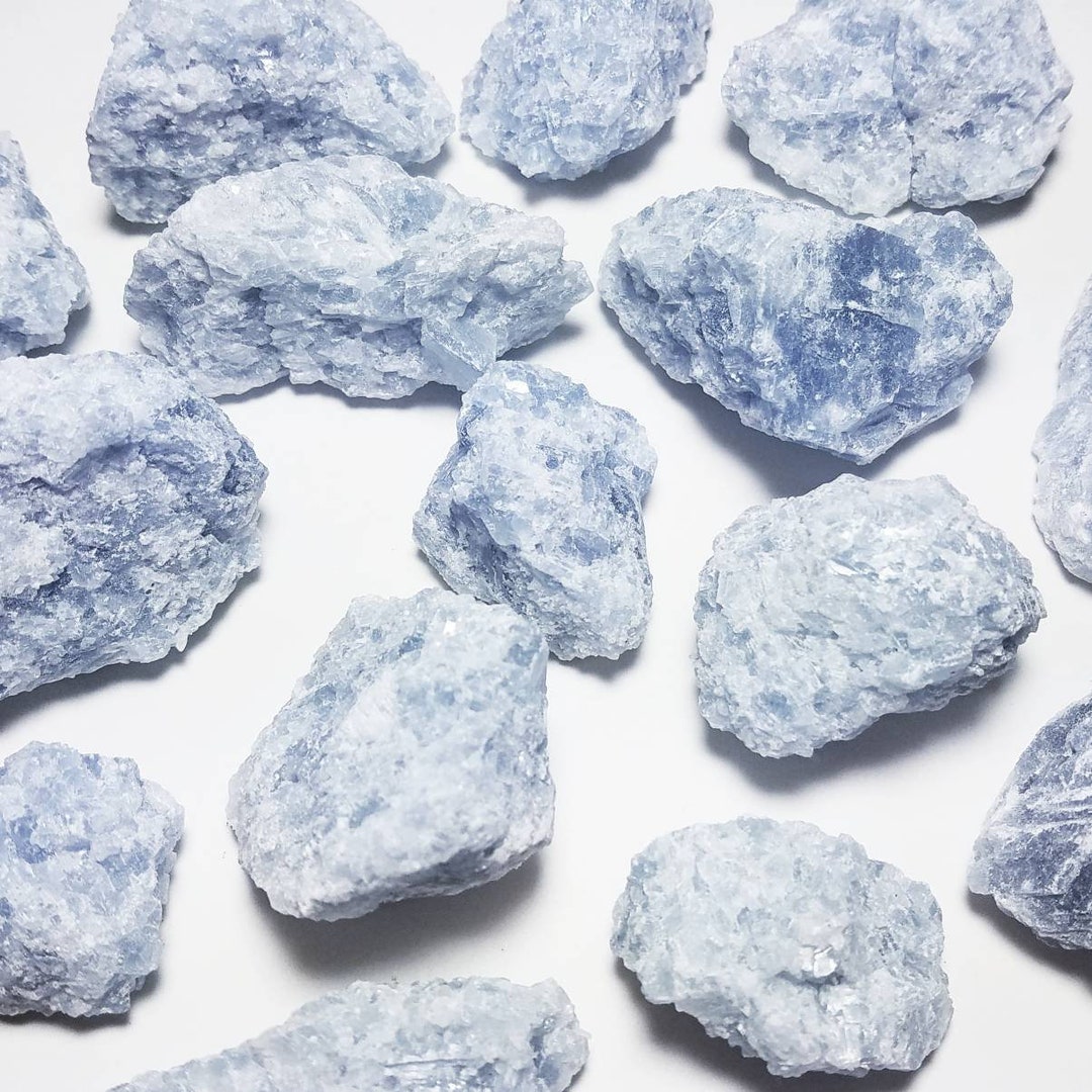 Blue Calcite Raw Specimens - Etsy