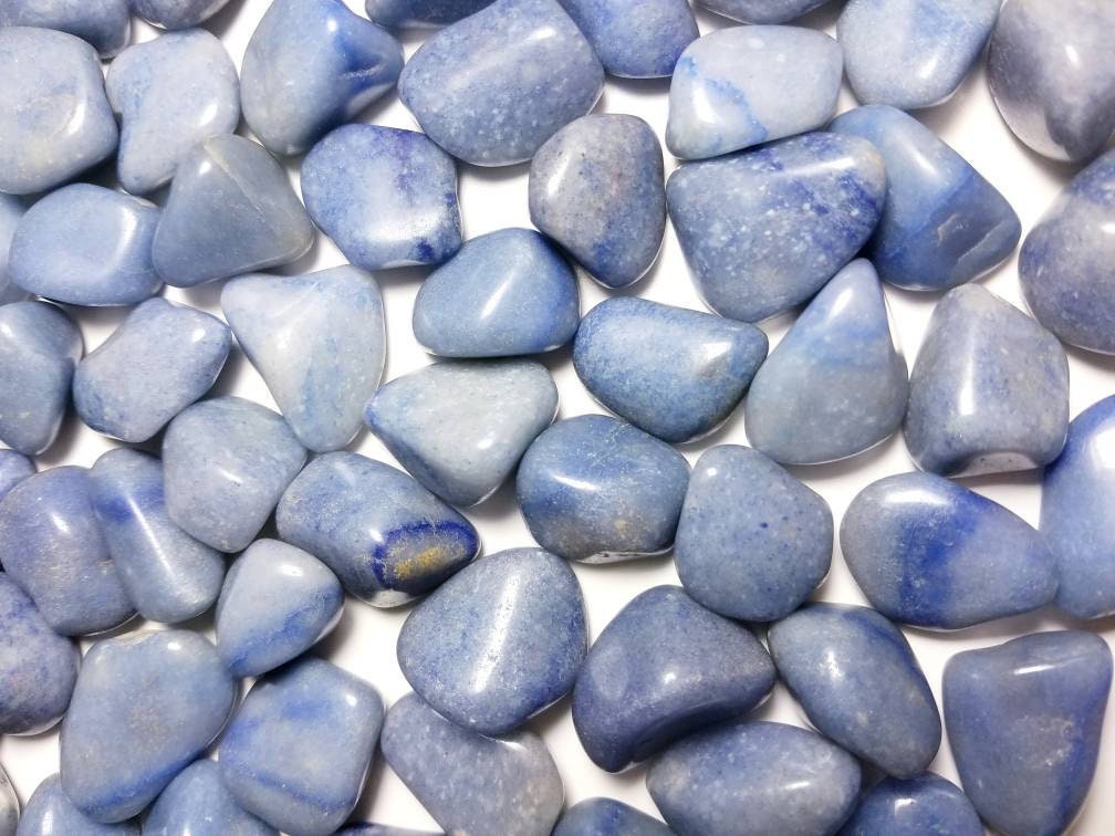 Blue Quartz Tumbled Stones Crystal Healing Rock Collection | Etsy