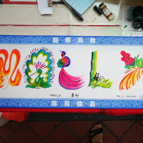 Customized Name Painting - Etsy