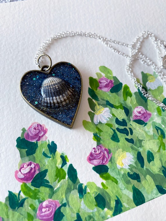 Shell Encased Necklace - Etsy