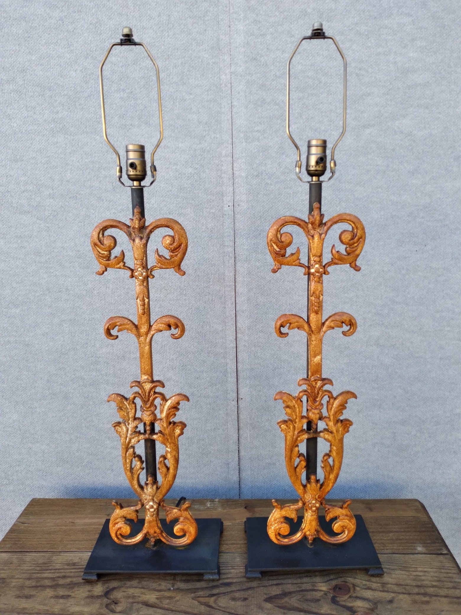 Architectural Cast Iron Balustrade Lamp - Etsy