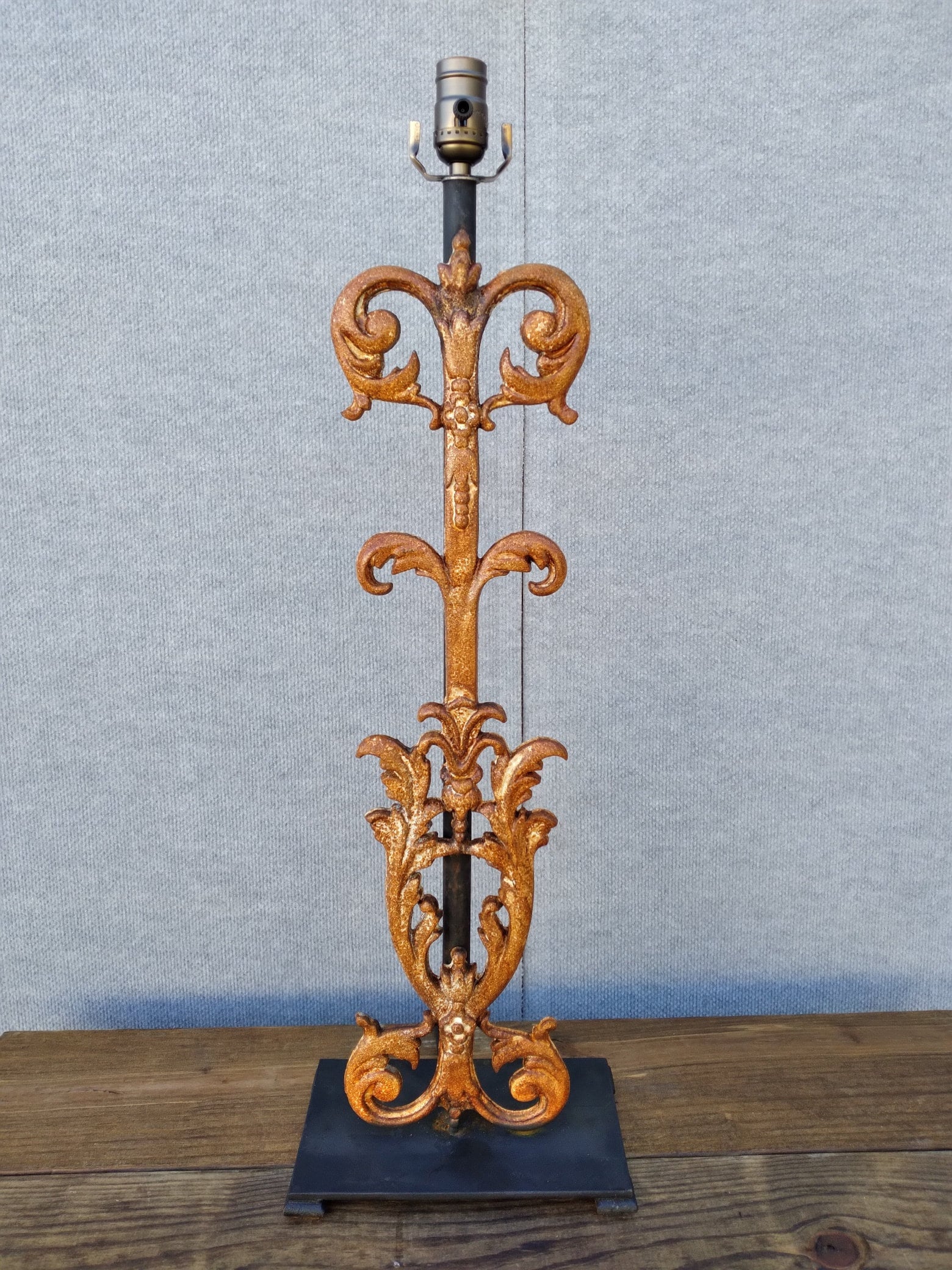 Architectural Cast Iron Balustrade Lamp - Etsy