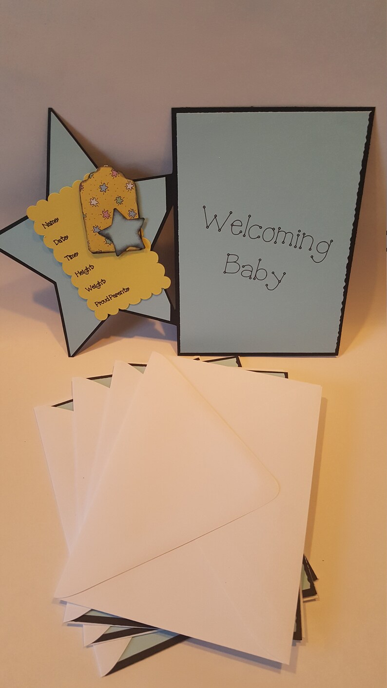 Baby Cards, Set of 4 - Etsy