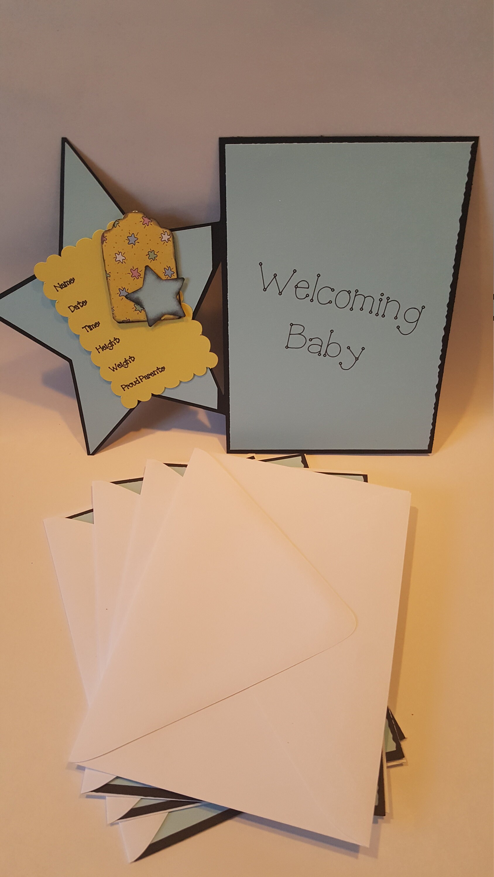 Baby Cards, Set of 4 - Etsy