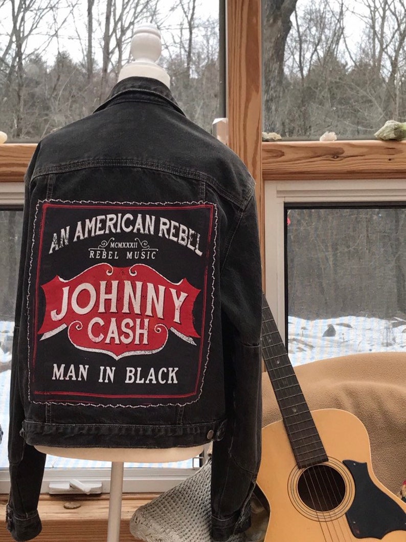 Up-cycled JOHNNY CASH Vintage Calvin Kline Denim Jacket - Etsy