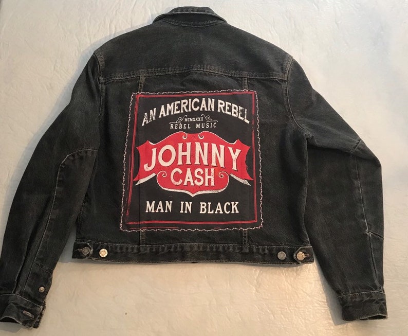 Up-cycled JOHNNY CASH Vintage Calvin Kline Denim Jacket - Etsy