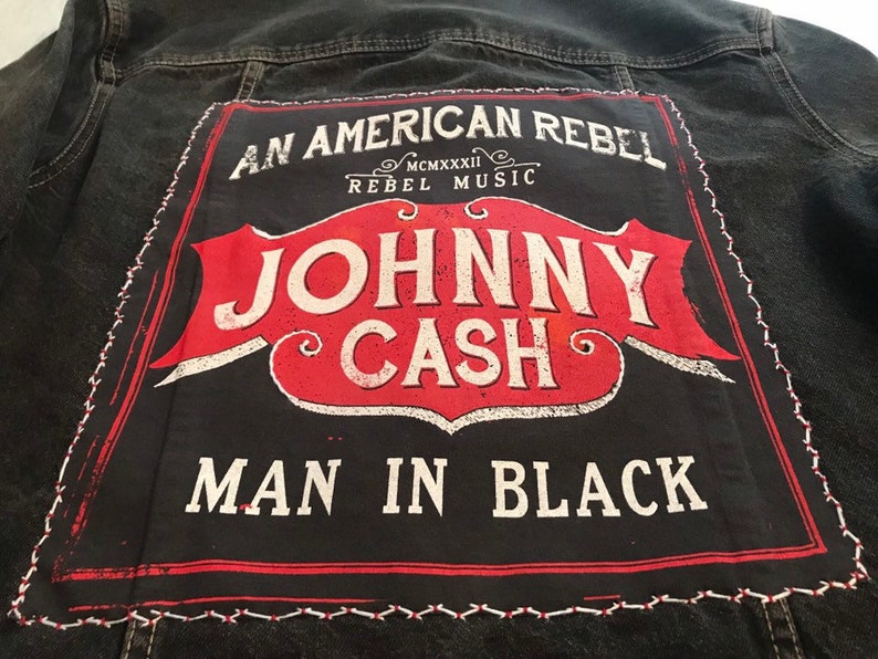 Up-cycled JOHNNY CASH Vintage Calvin Kline Denim Jacket - Etsy