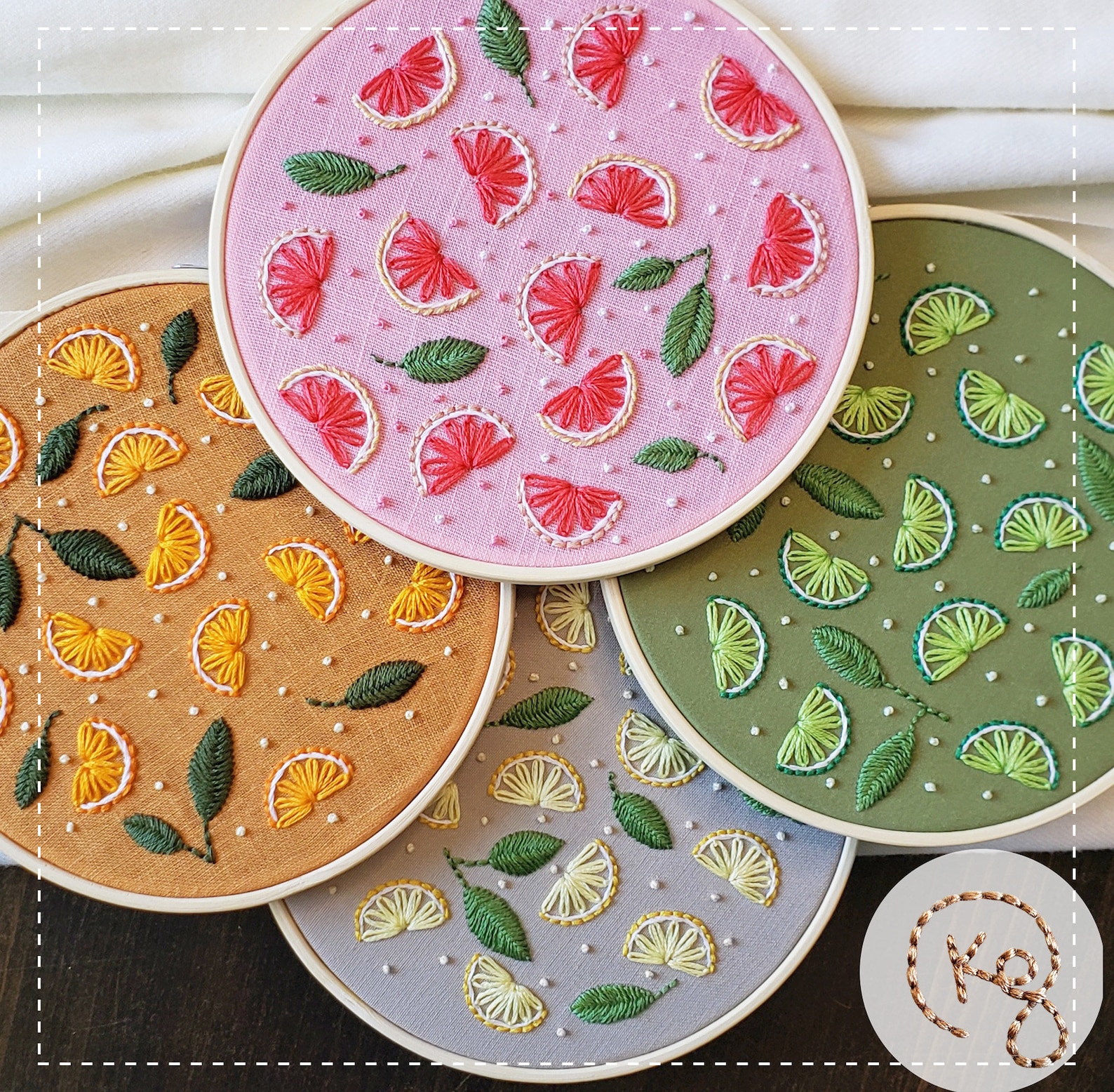 Citrus Slices Pattern Digital PDF - Etsy