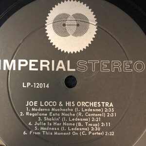 Lets Go Loco Joe Loco and His Orchestra Vinyl - Etsy