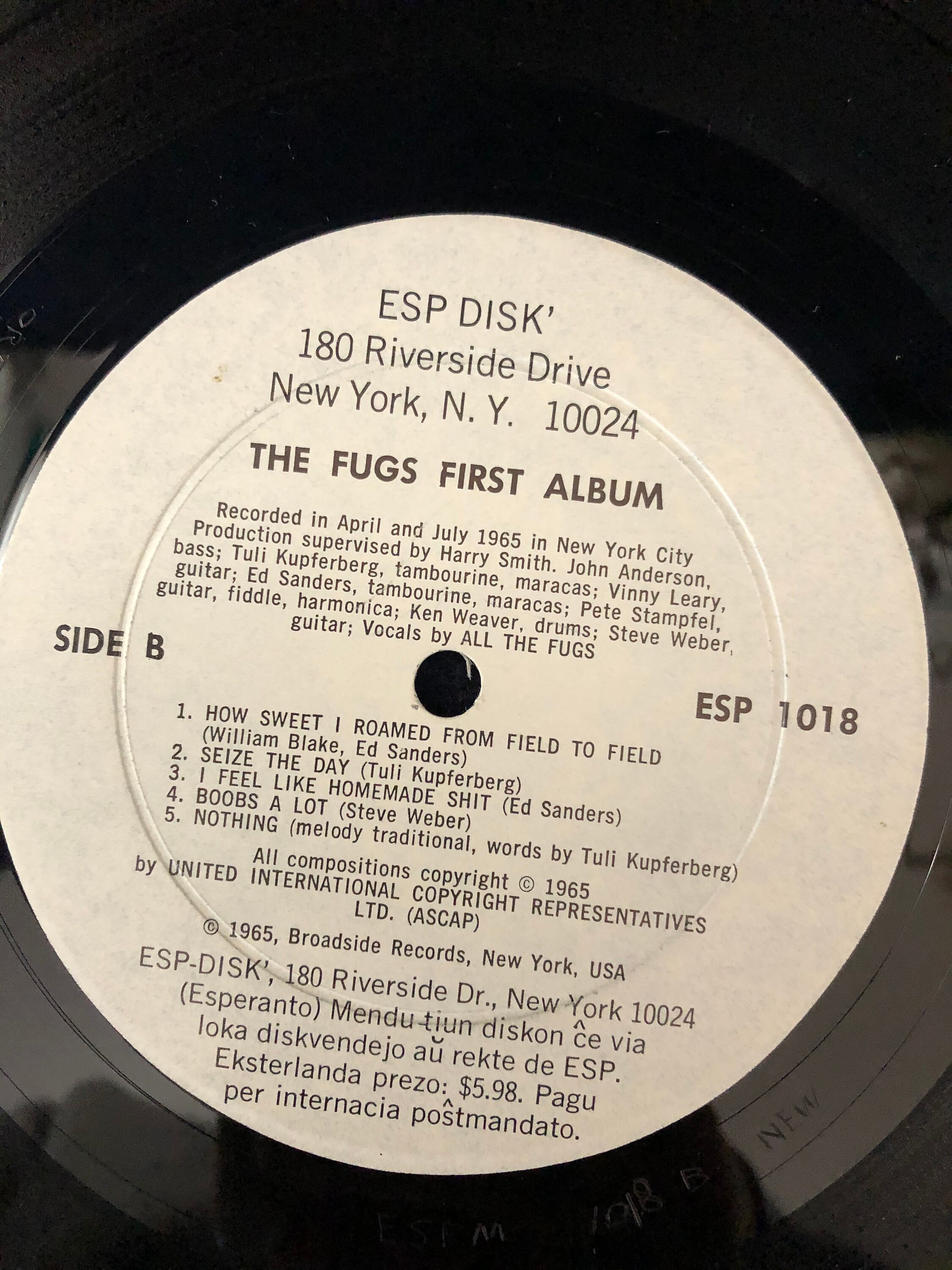 The Fugs First Album Reissue of Broadside - Etsy