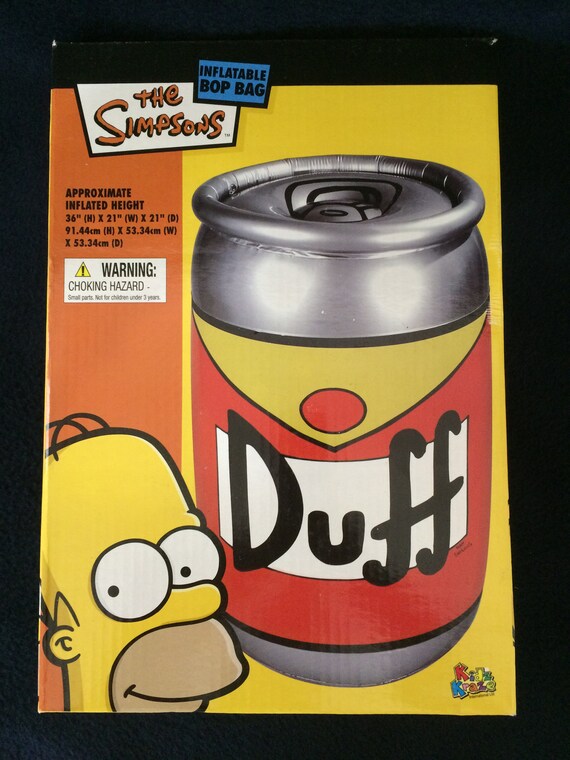 The Simpsons Inflatable Duff Can | Etsy