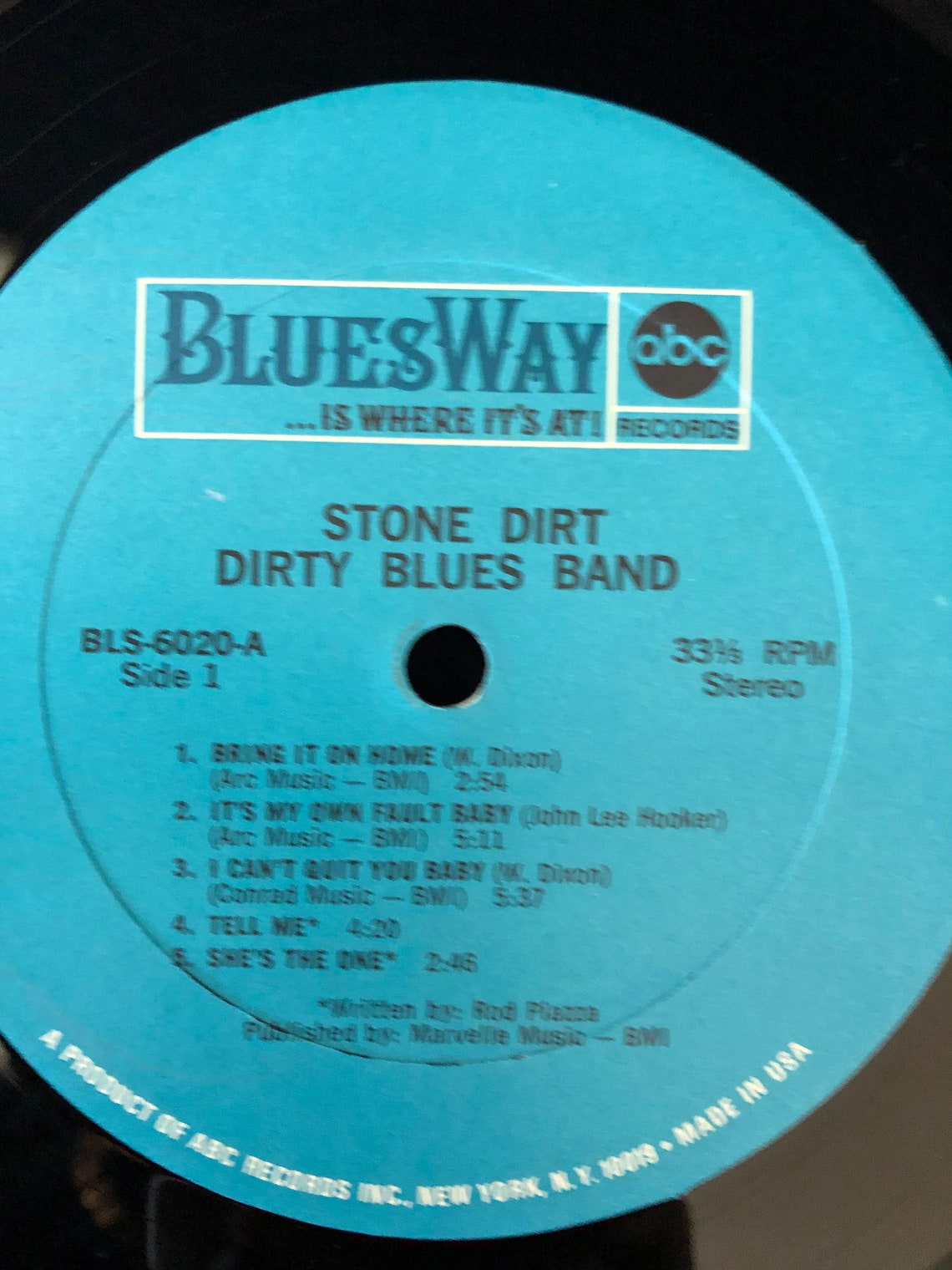 The Dirty Blues Band Stone Dirty Vinyl LP | Etsy