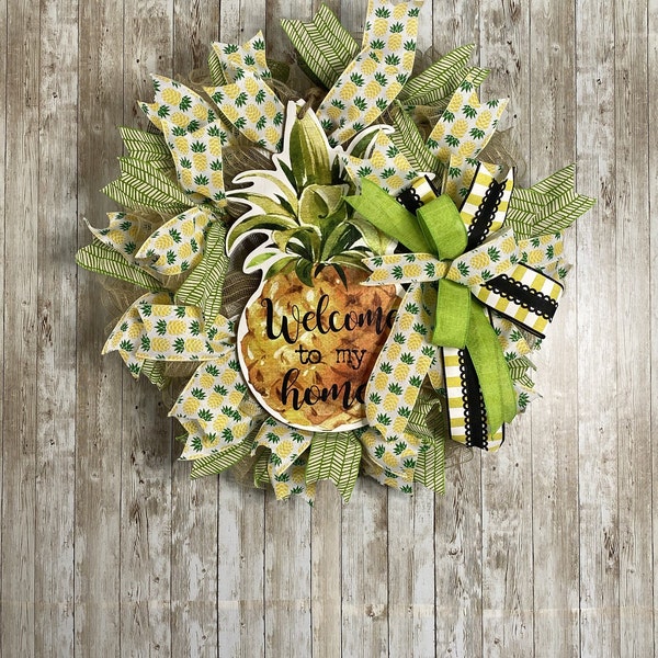 Pineapple Door Decor - Etsy